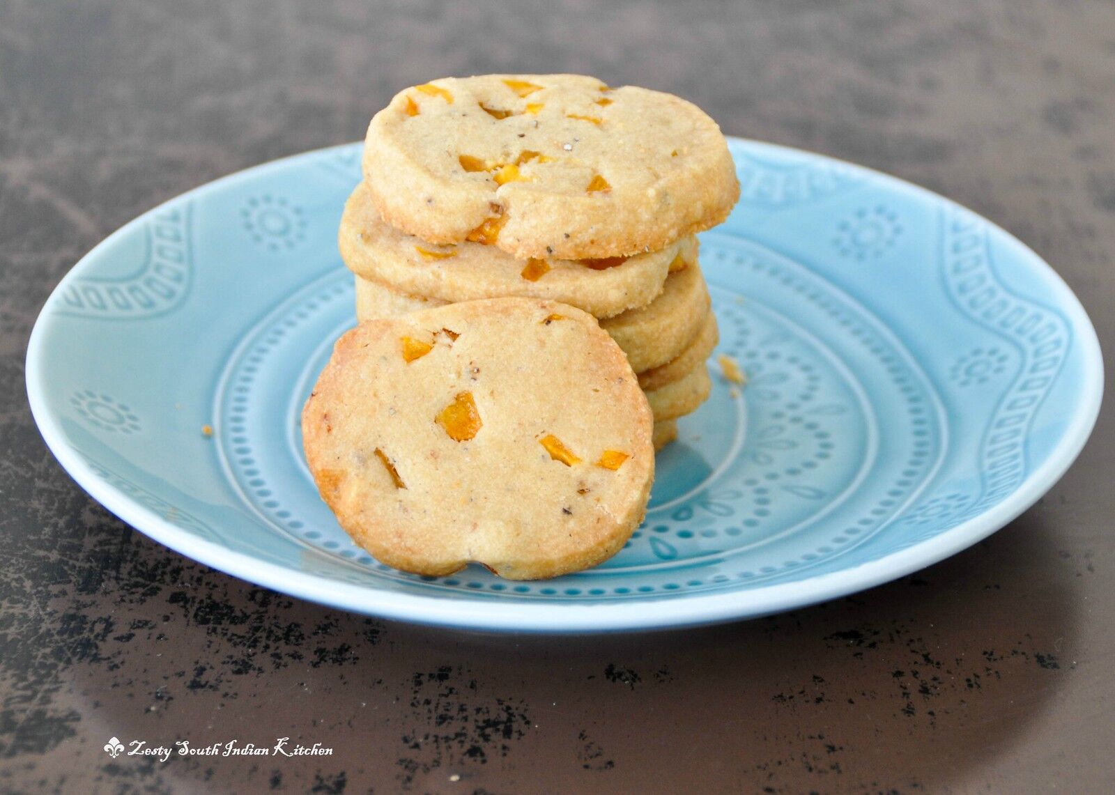 Jackfruit shortbread cookies with cardamom - Zesty South Indian Kitchen