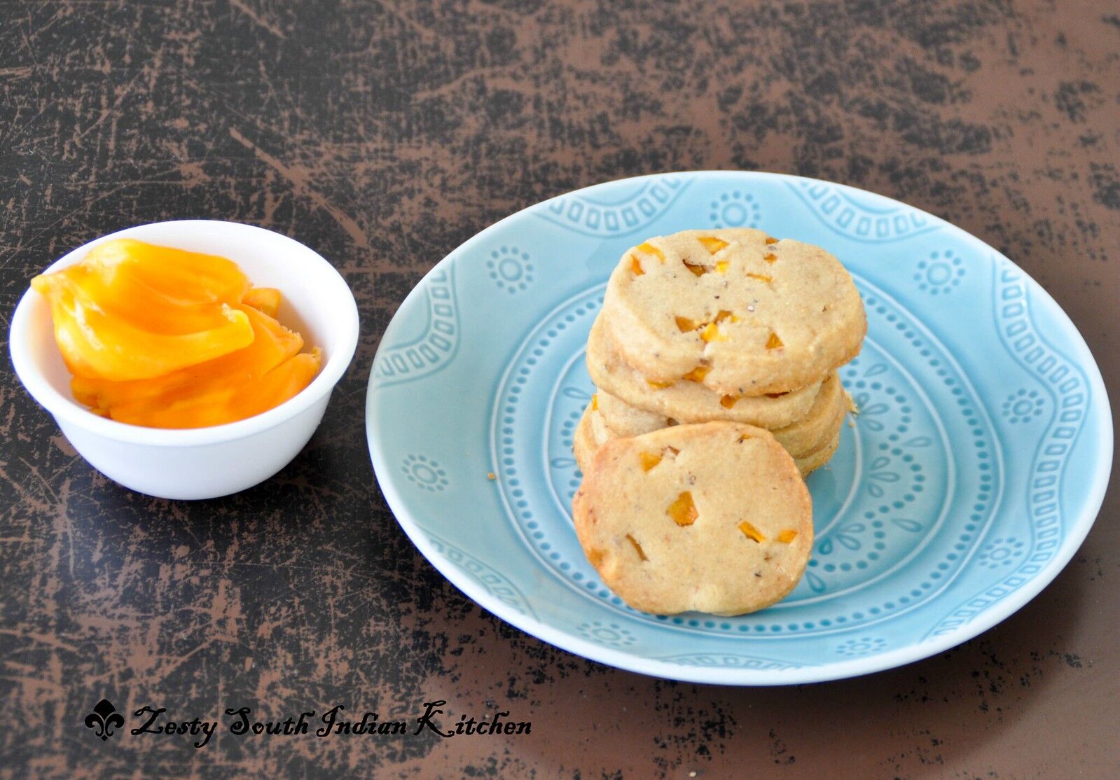 Jackfruit shortbread cookies with cardamom - Zesty South Indian Kitchen
