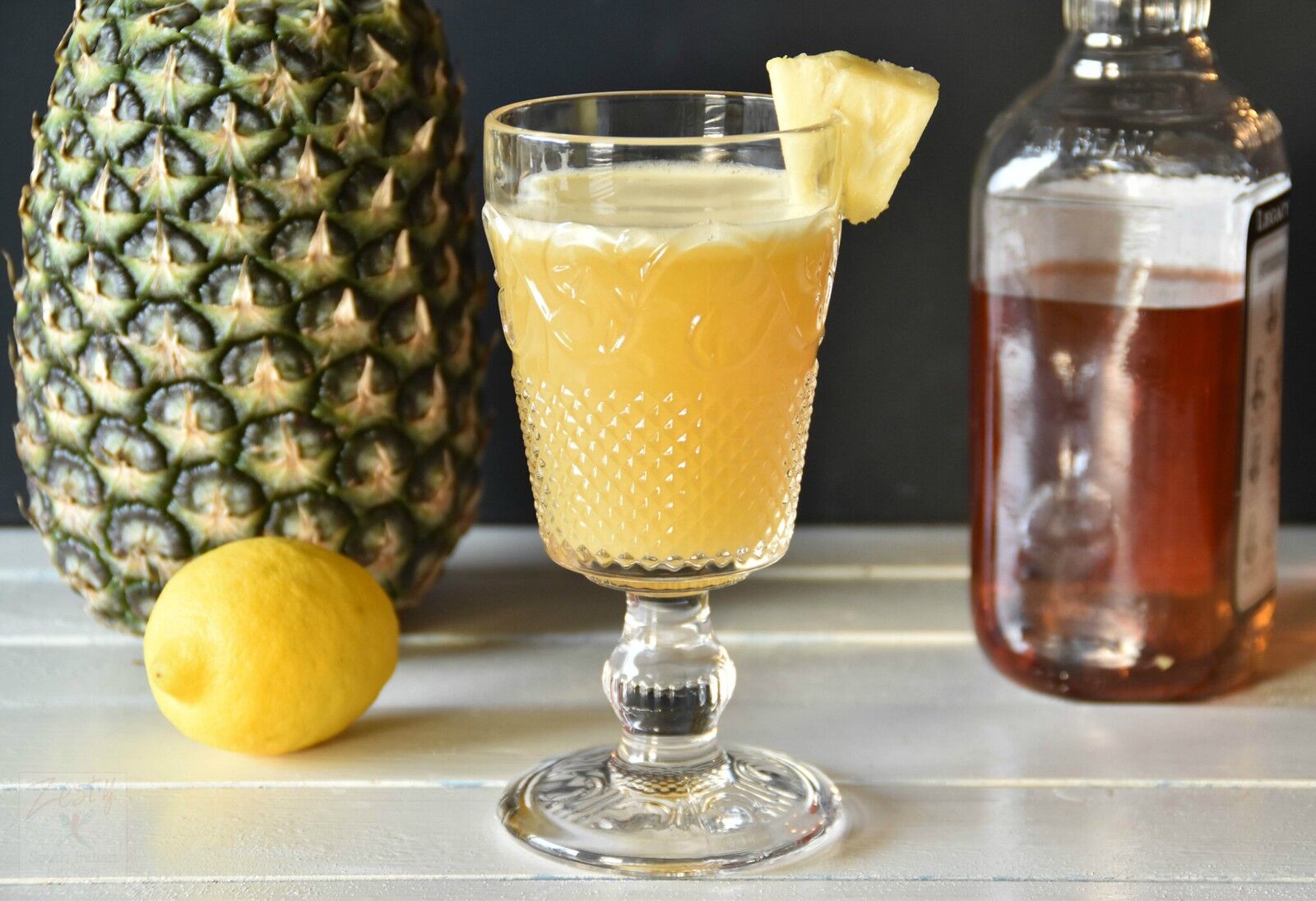 Tailgate Sipper/A Pineapple Bourbon Cocktail - Zesty South Indian Kitchen