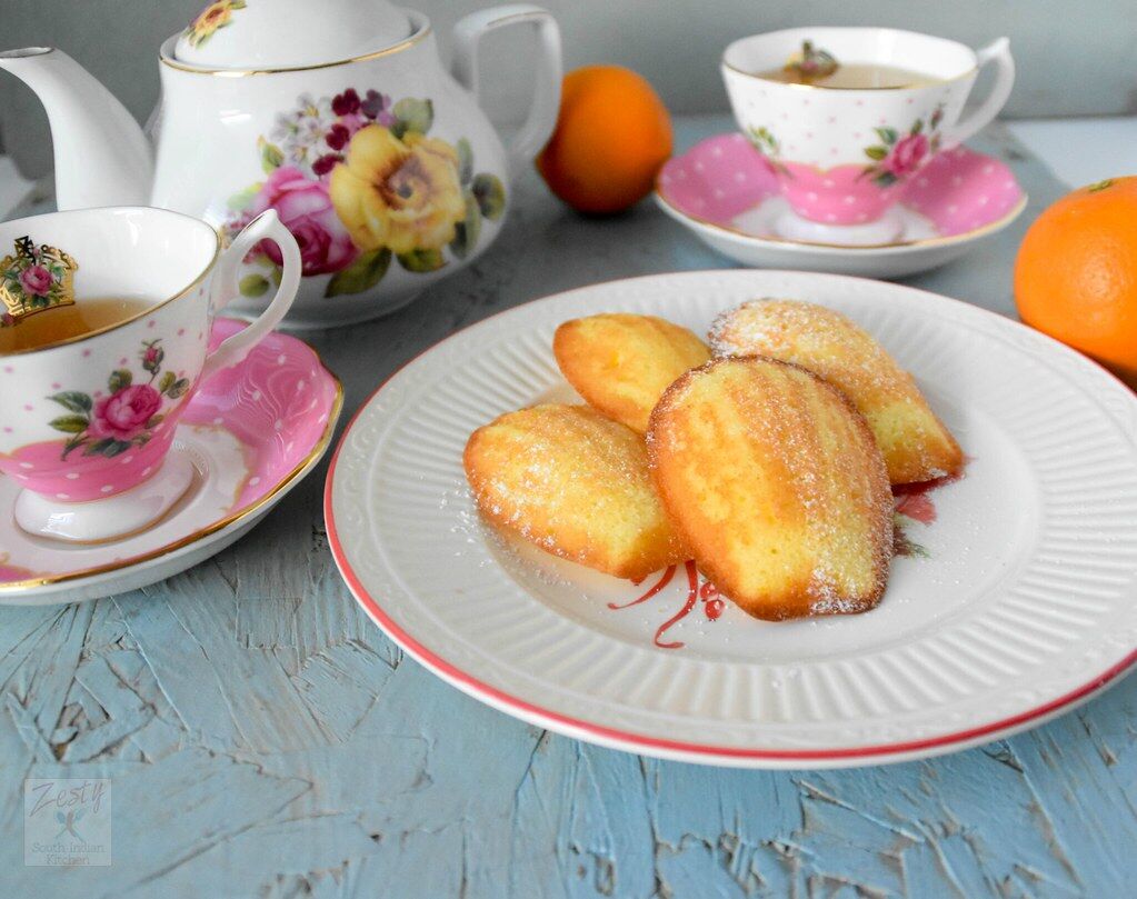 Orange Madeleines - Zesty South Indian Kitchen