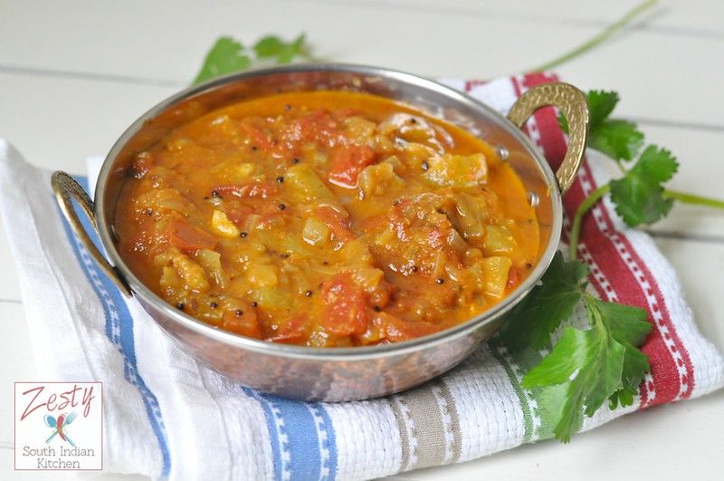 Peechinga curry/ Ridge gourd Curry - Zesty South Indian Kitchen