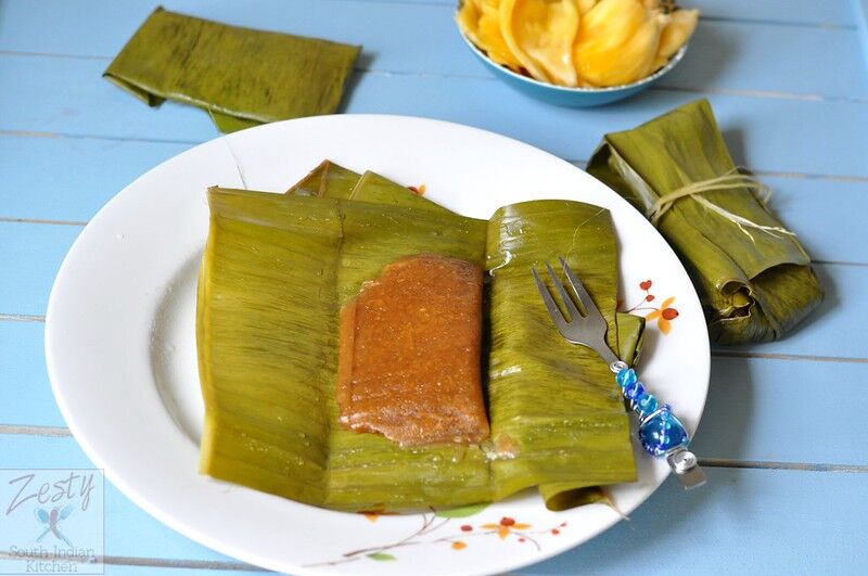 Chakka Appam/ Steamed Jackfruit Rice Cake - Zesty South Indian Kitchen