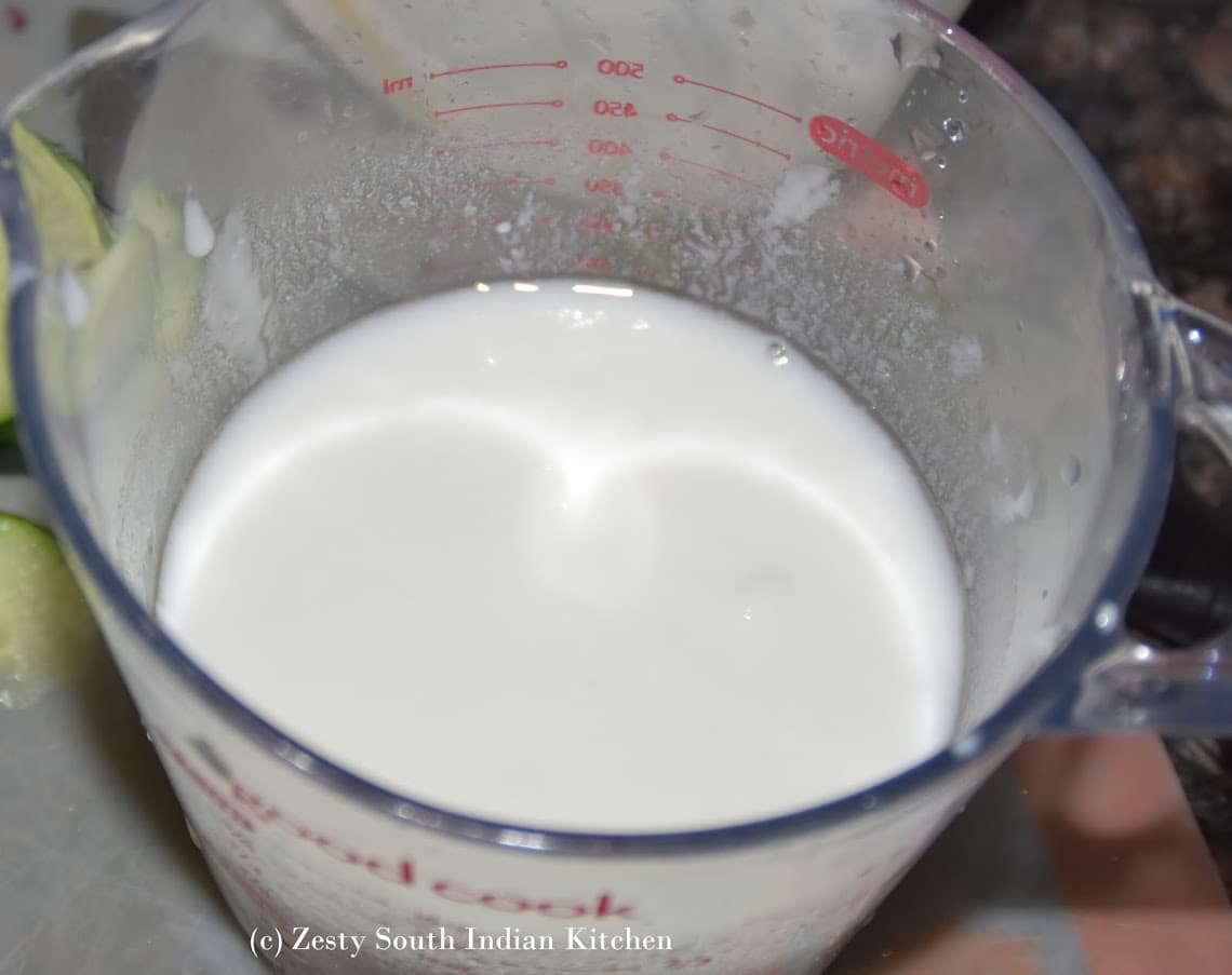 Cucumber Buttermilk Salad - Zesty South Indian Kitchen