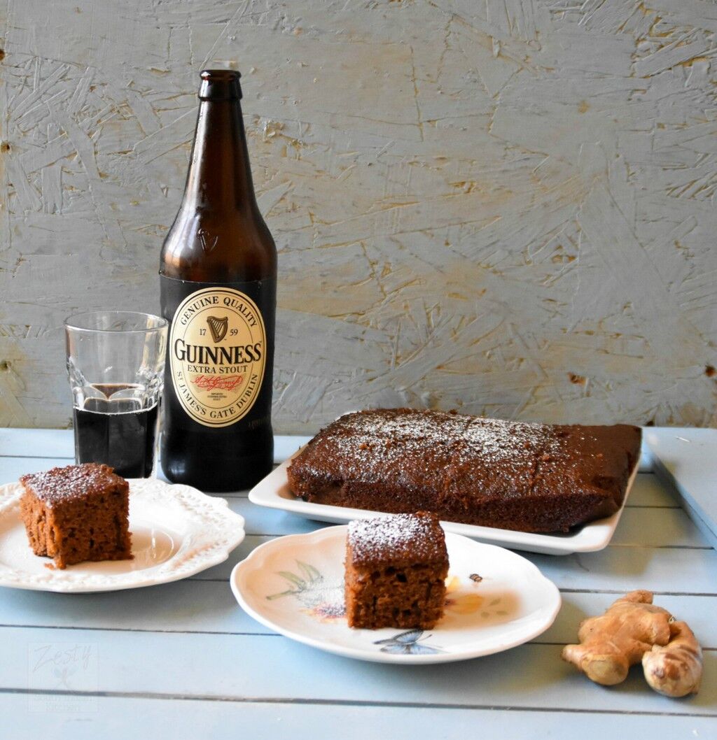 Guinness Stout Gingerbread cake - Zesty South Indian Kitchen