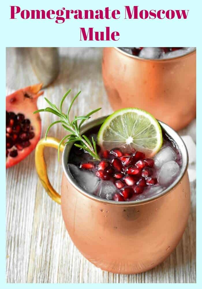 Pomegranate Moscow Mule - Zesty South Indian Kitchen