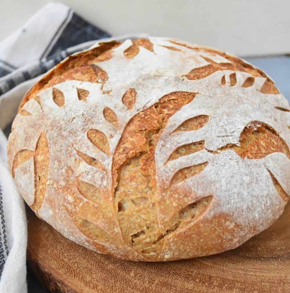 Spelt and Rye Sourdough bread - Zesty South Indian Kitchen