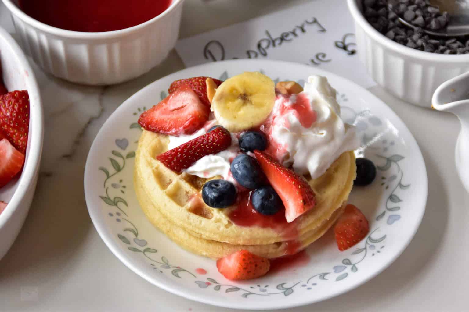 Waffle Bar with Homemade sauces - Zesty South Indian Kitchen