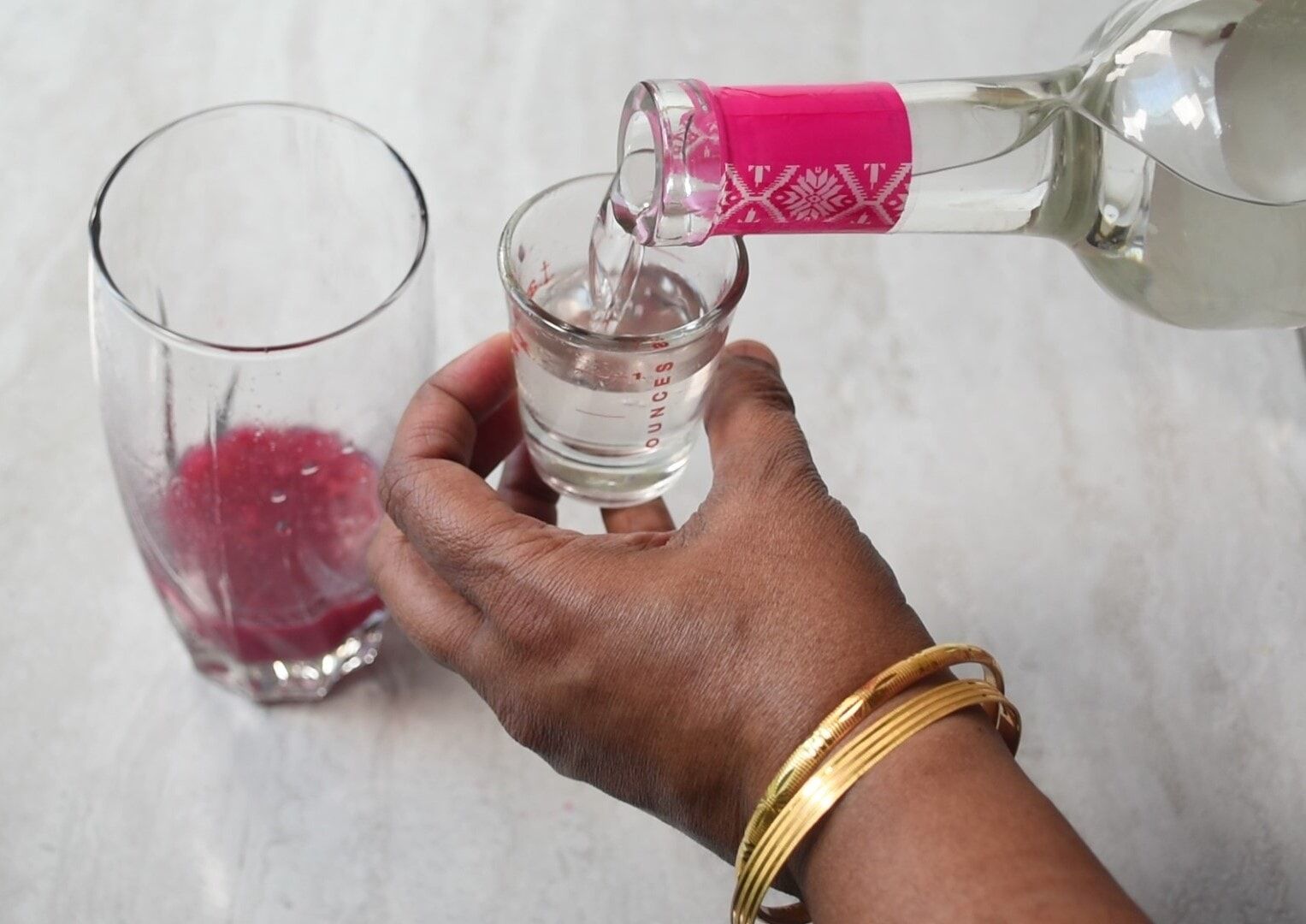 Prickly Pear Mezcal Cocktail - Zesty South Indian Kitchen