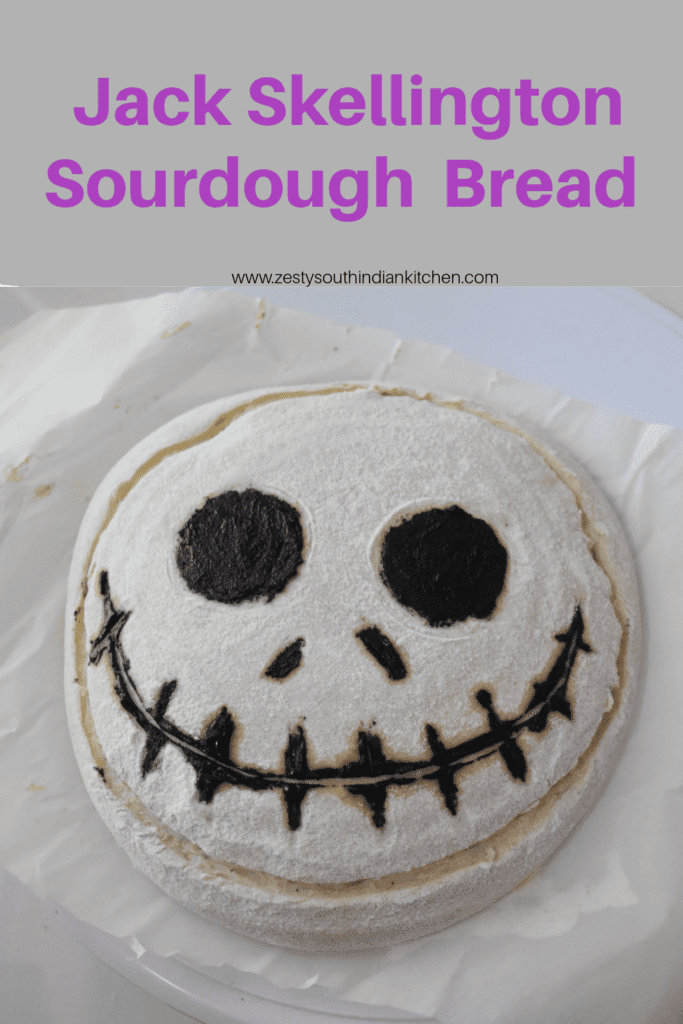 Jack Skellington Sourdough Bread - Zesty South Indian Kitchen