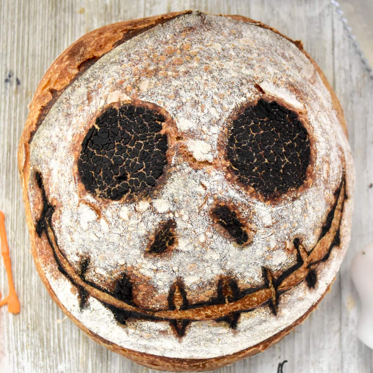 Jack Skellington Sourdough Bread - Zesty South Indian Kitchen