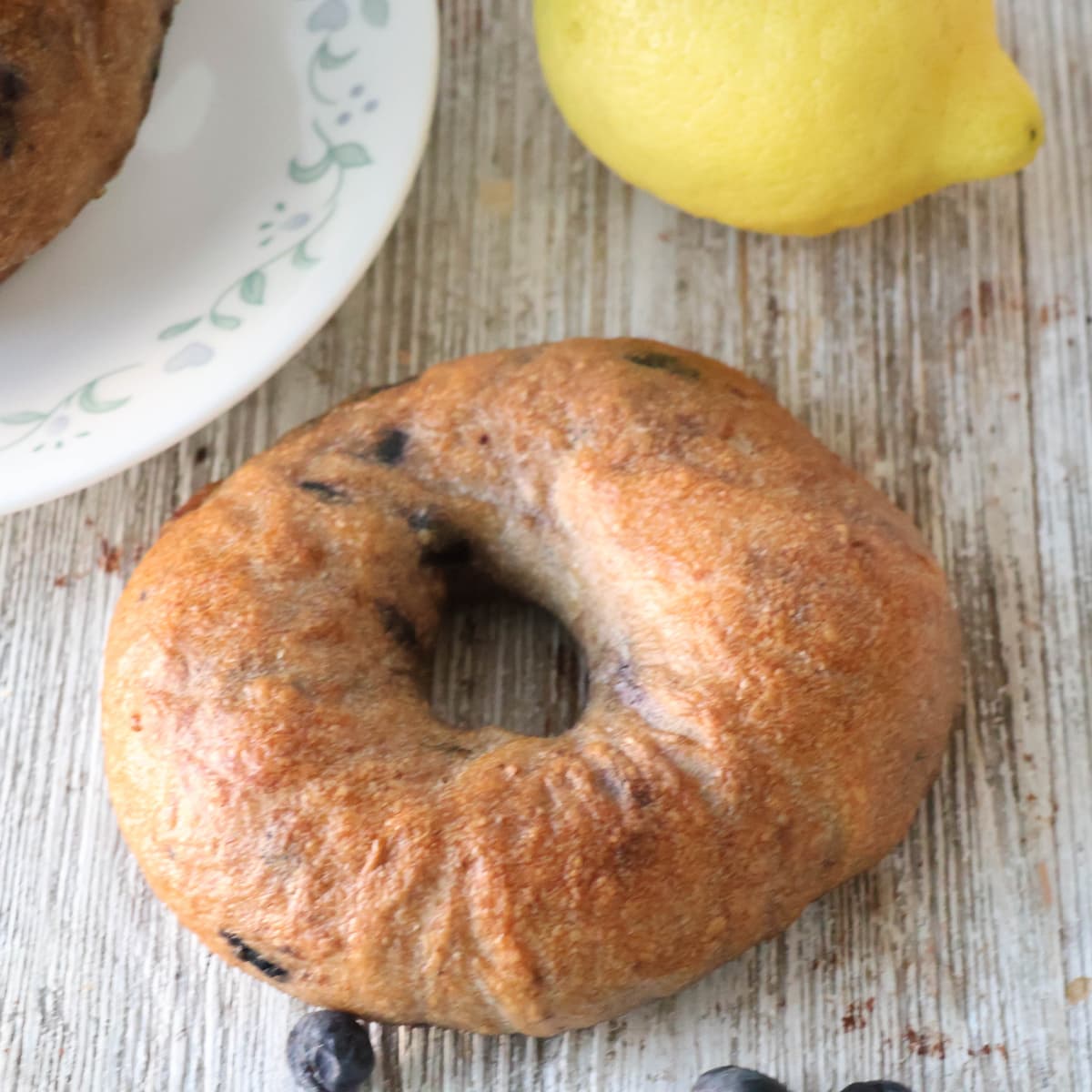 Sourdough lemony Blueberry Bagels - Zesty South Indian Kitchen