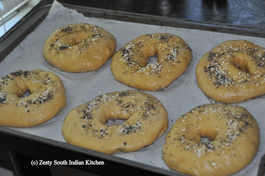 Bagels for baking partners challenge - Zesty South Indian Kitchen