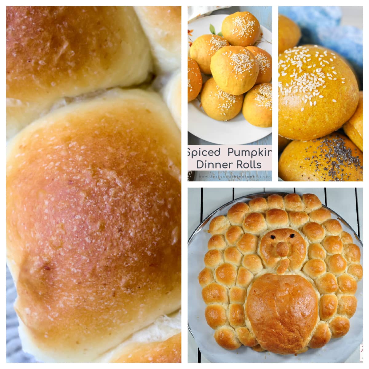 20 Homemade Dinner Rolls with or without Sourodugh - Zesty South Indian ...
