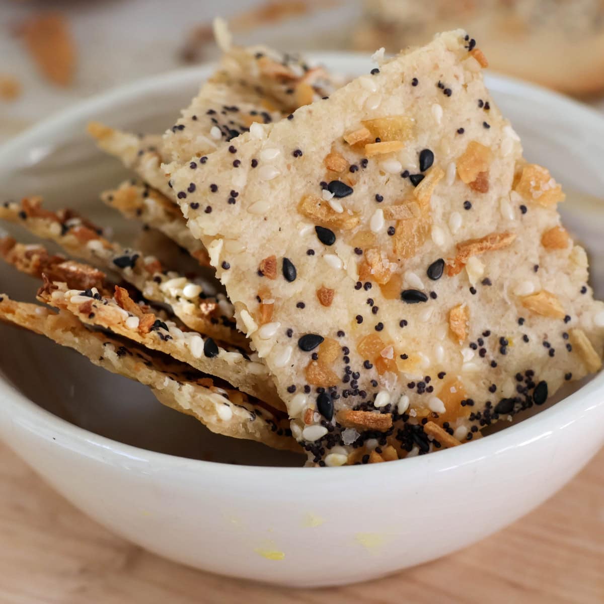 Thin and Crispy Sourdough Discard Crackers - Zesty South Indian Kitchen