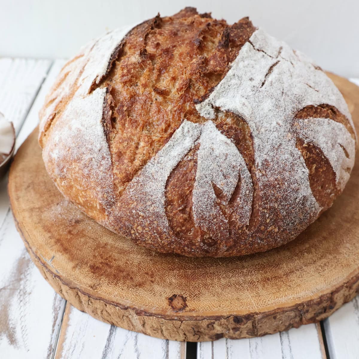 Spelt Coconut Sourdough Bread - Zesty South Indian Kitchen