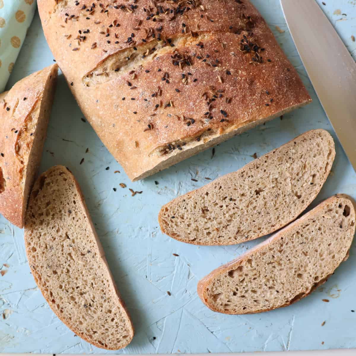 Sourdough Jewish Rye Bread - Zesty South Indian Kitchen
